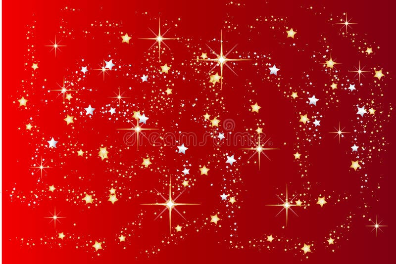 étoiles De Rouge De Noël De Fond Illustration de Vecteur - Illustration ...