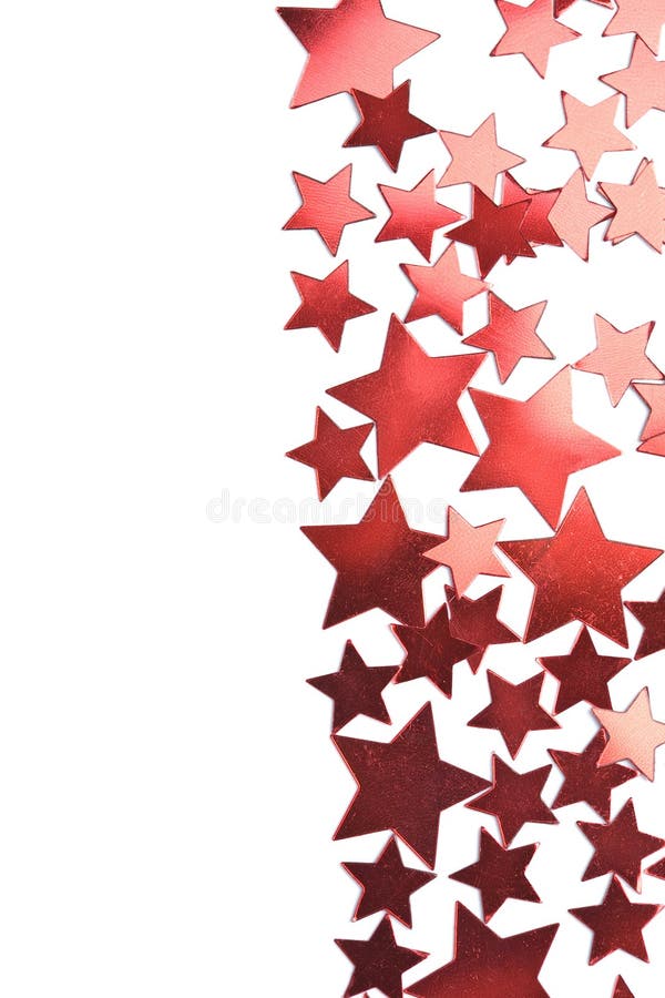 Des étoiles Rouges De Noël Encadrent Isolé Image stock - Image du ...