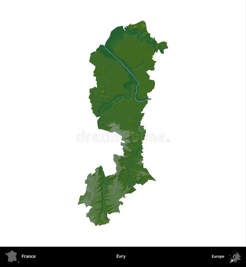 Evry, France, Isolated on White. Physical Stock Illustration ...