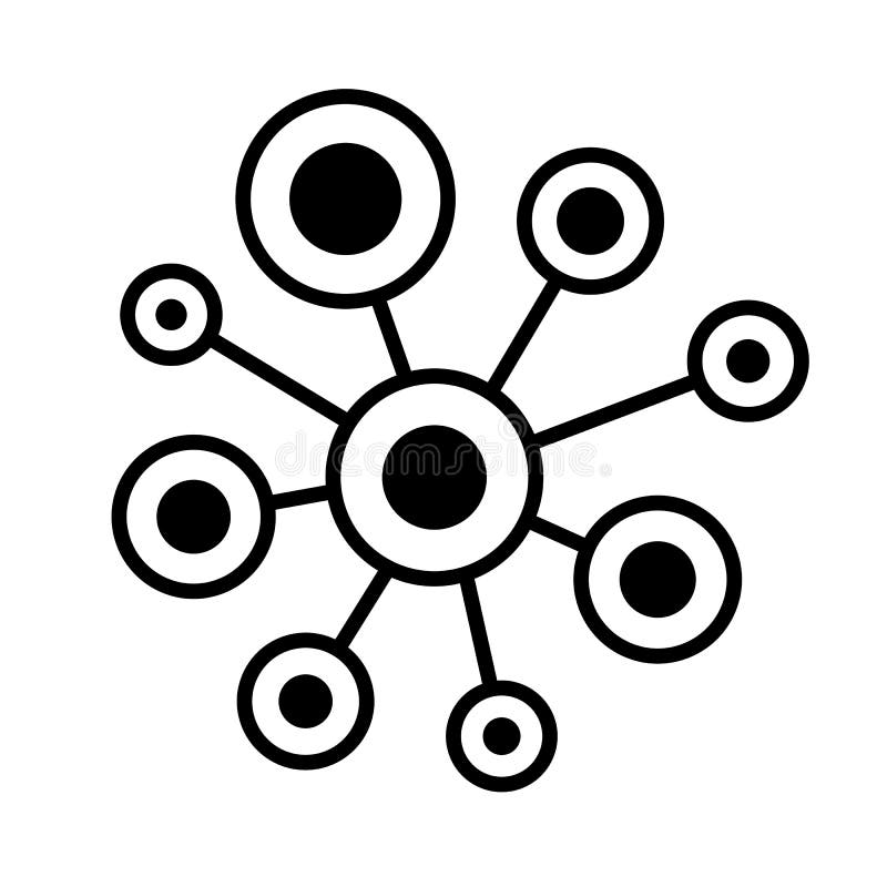 Ícone Abstrato Do Vetor Da Rede Ilustração do Vetor - Ilustração de ...