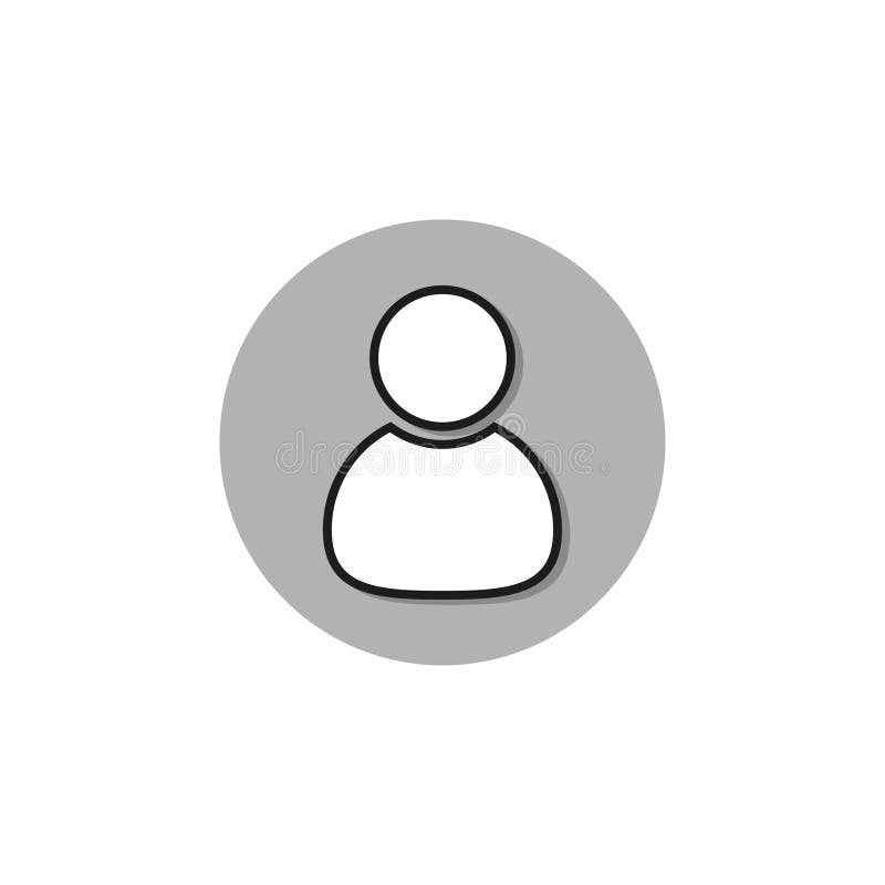 ícone Comercial Pessoa De Contato Em Estilo Plano Ilustração do Vetor ...