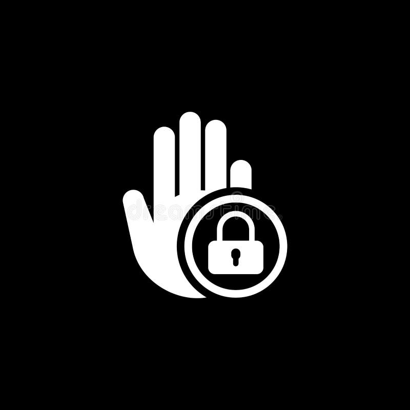 Ícone Da área Interditado Projeto Liso Ilustração Stock - Ilustração de ...