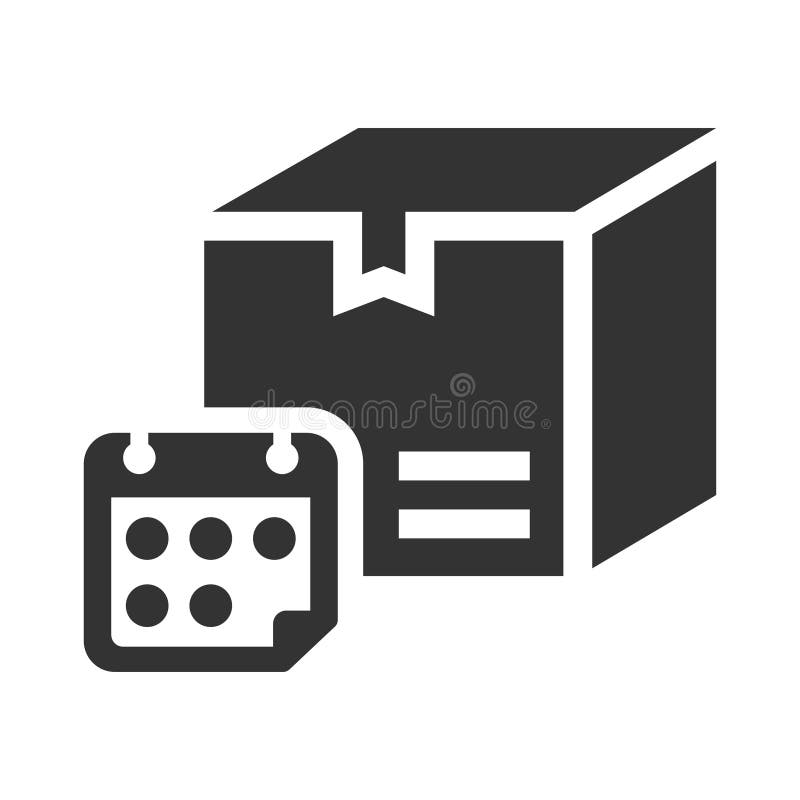 ícone da data de entrega ilustração do vetor. Ilustração de data ...