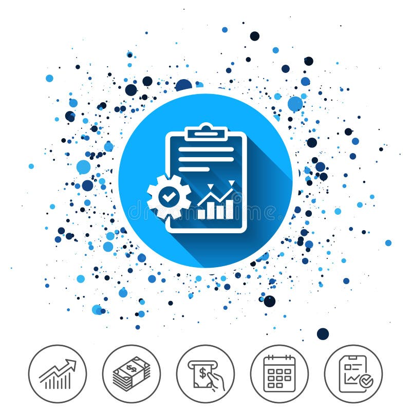 Ícone Da Gestão Do Projeto Relate O Símbolo Do Original Ilustração do ...