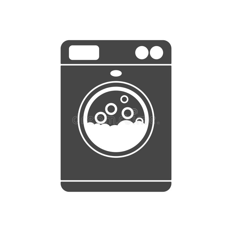 Ícone Da Máquina De Lavar, Logotipo Simples Do Vetor Ilustração do ...