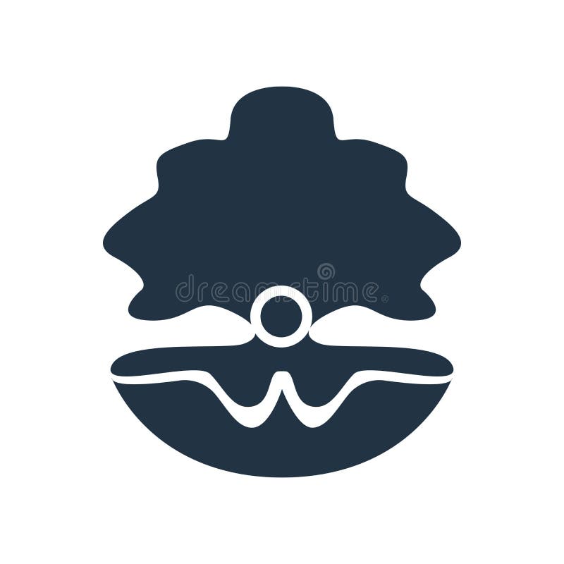 Ícone Da Ostra Isolado No Fundo Branco, Sinal Da Ostra Ilustração do ...