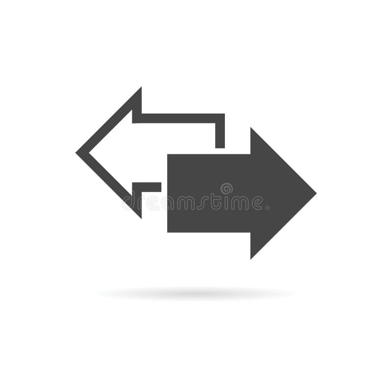 Ícone De Transferência Da Seta Da Troca, Logotipo Vetor Isloated No ...
