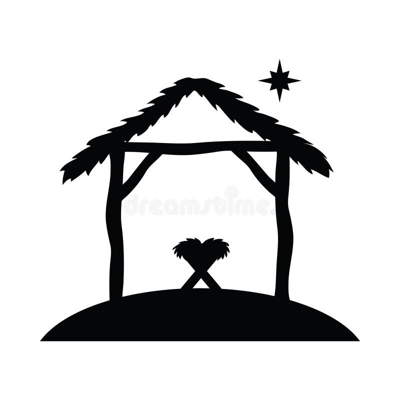 ícone Da Silhueta Do Manger Ilustração do Vetor - Ilustração de belisco ...