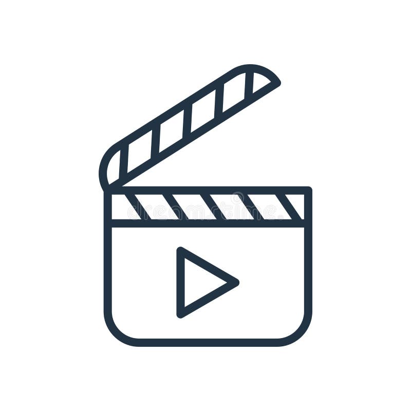 Sinal E Símbolo Do Vetor Do ícone Da Vídeo Isolados No Backg Branco ...