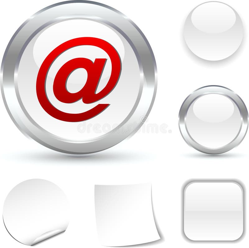 Sinal E Símbolo Do Vetor Do ícone De Arroba Isolados No Fundo Branco ...