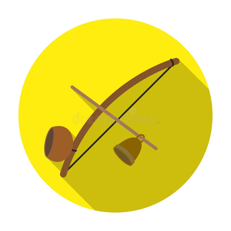 Ícone De Berimbau No Estilo Do Esboço No Fundo Branco Ilustração Do ...