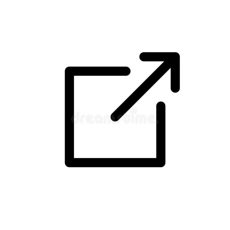 ícone De Link Externo. ícone De Link . Símbolo De Hiperlink Ilustração ...