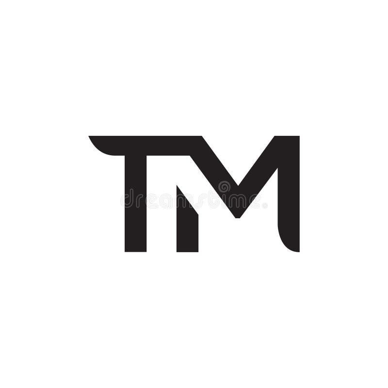 ícone De Logotipo Do Vetor De Letra Inicial Tm Ilustração do Vetor ...