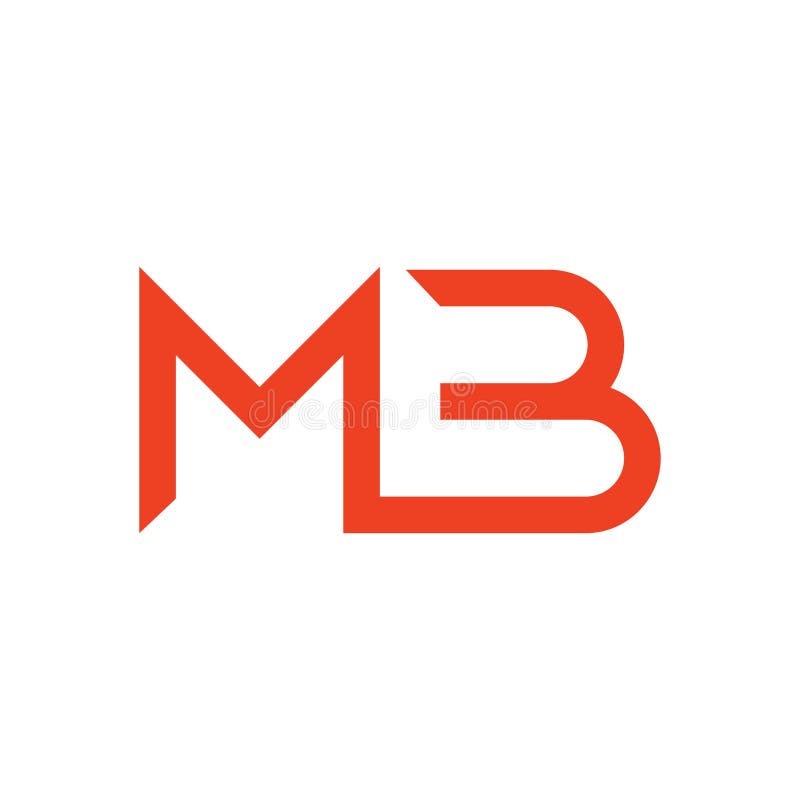 ícone De Logotipo Vetor De Letra Inicial Mb Ilustração do Vetor ...