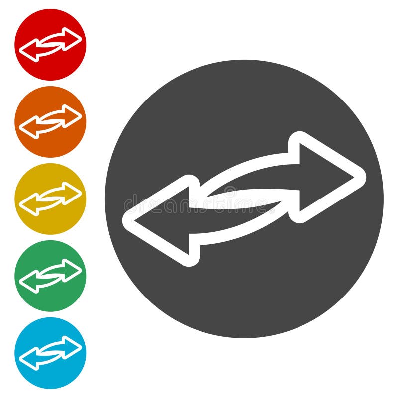 Ícone De Transferência Da Seta Da Troca, Logotipo Vetor Isloated No ...
