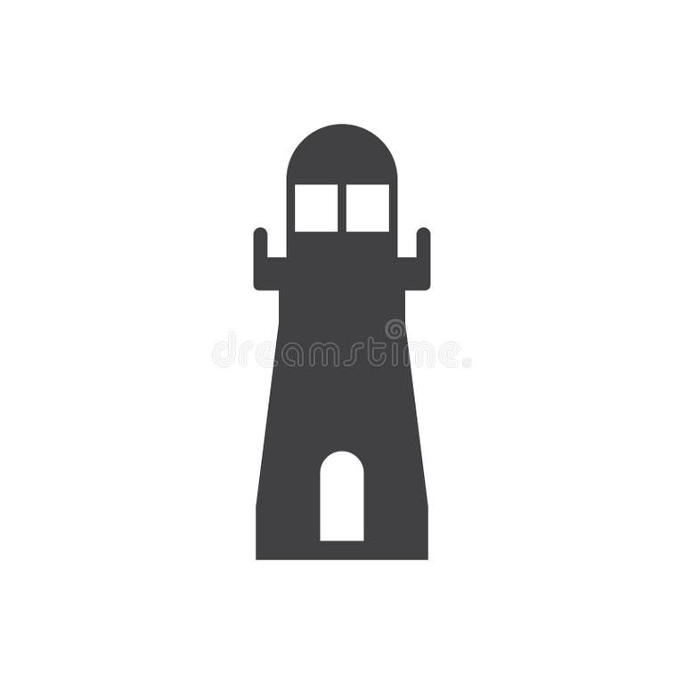 Ícone de torre ilustração do vetor. Ilustração de sinal - 374353621