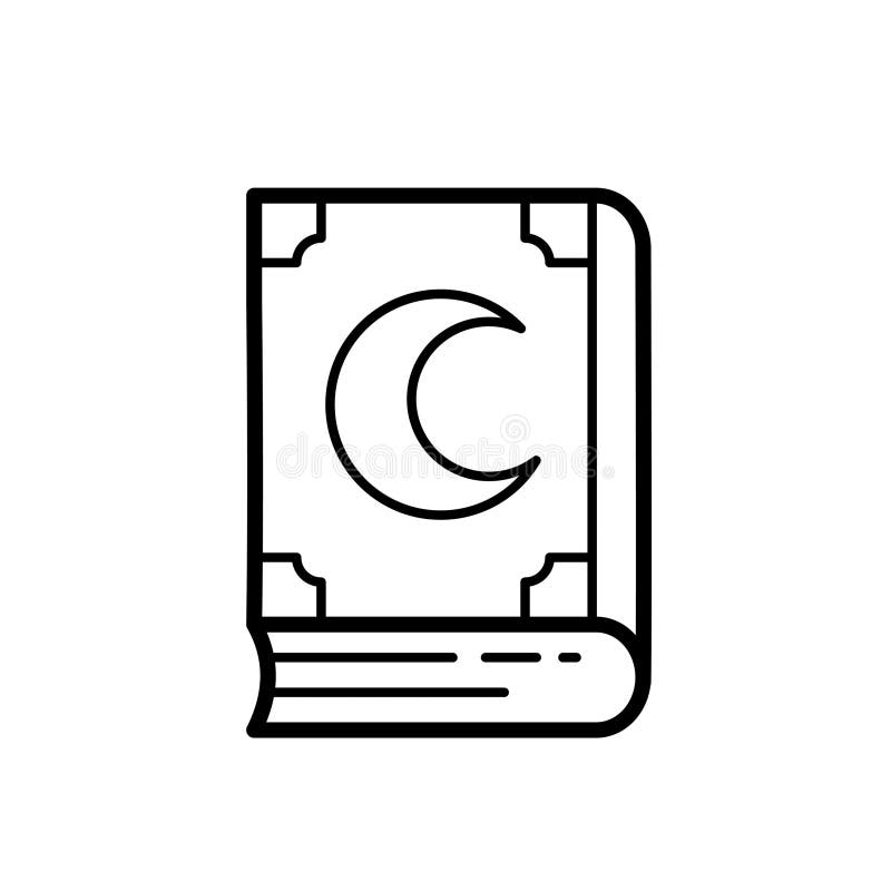 ícone de vetor quran ilustração do vetor. Ilustração de livro - 355965638