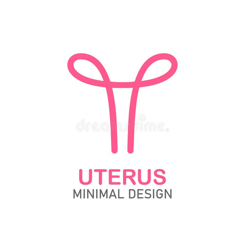 ícone Do útero Design Médico Mínimo Ilustração do Vetor - Ilustração de ...