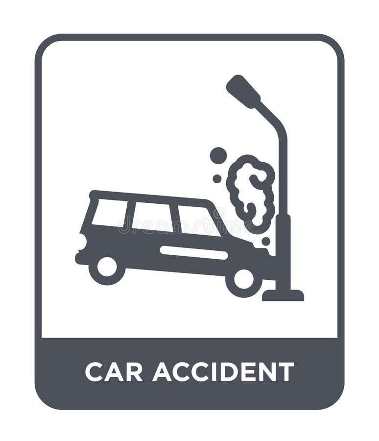ícone Do Acidente De Trânsito No Estilo Na Moda Do Projeto ícone Do ...