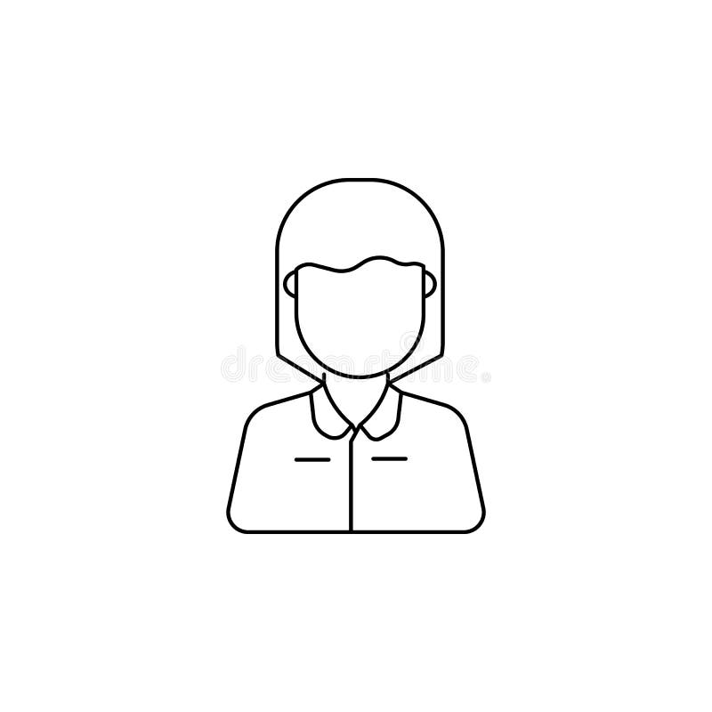 Ícone Do Avatar De Female Do Professor Ilustração Stock - Ilustração de ...