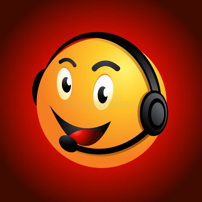 Emoticon - Atendimento De Telefone Ilustração Stock - Ilustração de ...
