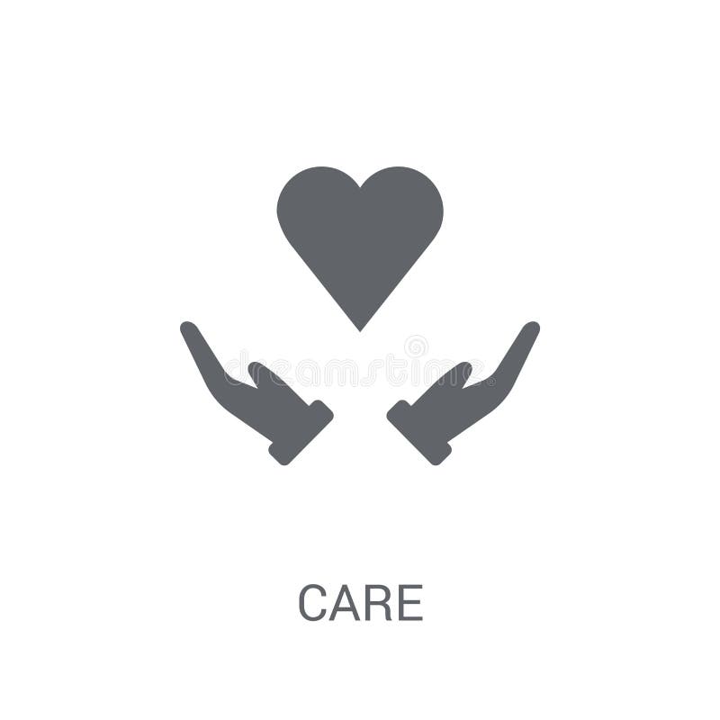 Ícone do cuidado ilustração do vetor. Ilustração de posse - 131170288