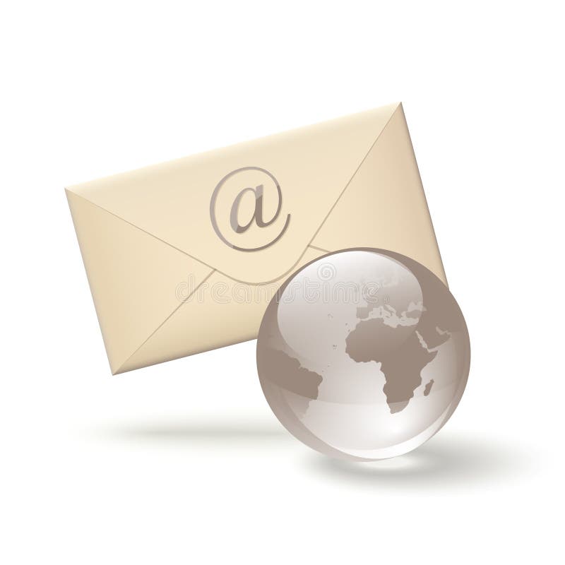 Ícone do email ilustração do vetor. Ilustração de global - 17101214
