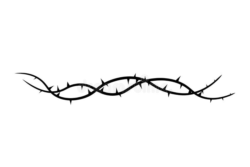 ícone do espinho da vinha ilustração do vetor. Ilustração de haste ...