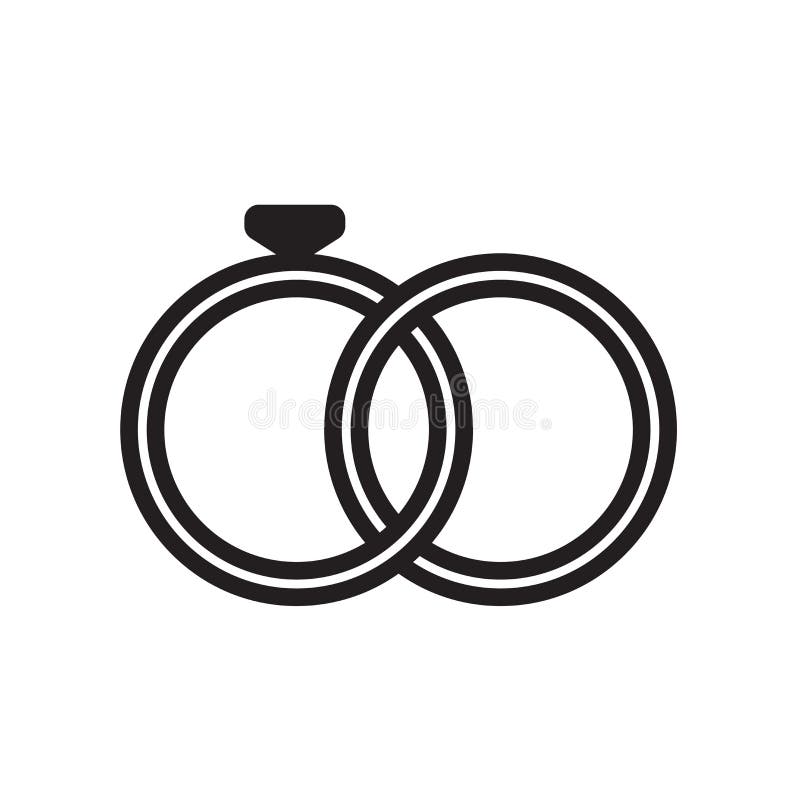 ícone Do Estado Civil Isolado No Fundo Branco Ilustração do Vetor ...