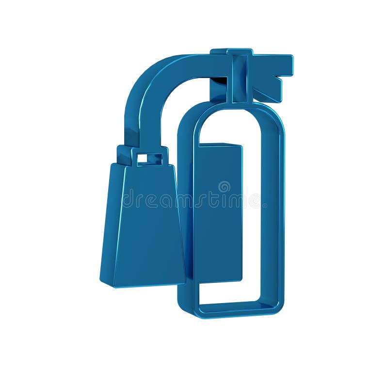 ícone Do Extintor Azul Isolado Sobre Fundo Transparente. Ilustração ...