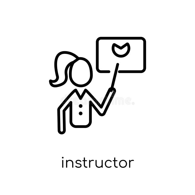 Ícone do instrutor ilustração do vetor. Ilustração de pessoal - 130946864