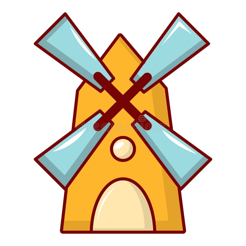 Moinho De Vento Dos Desenhos Animados Ilustrações, Vetores E Clipart De ...