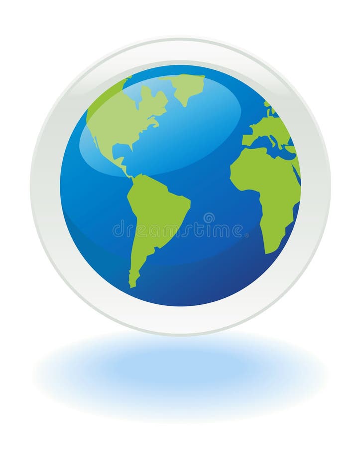 Ícone do mundo ilustração do vetor. Ilustração de reciclar - 5926174