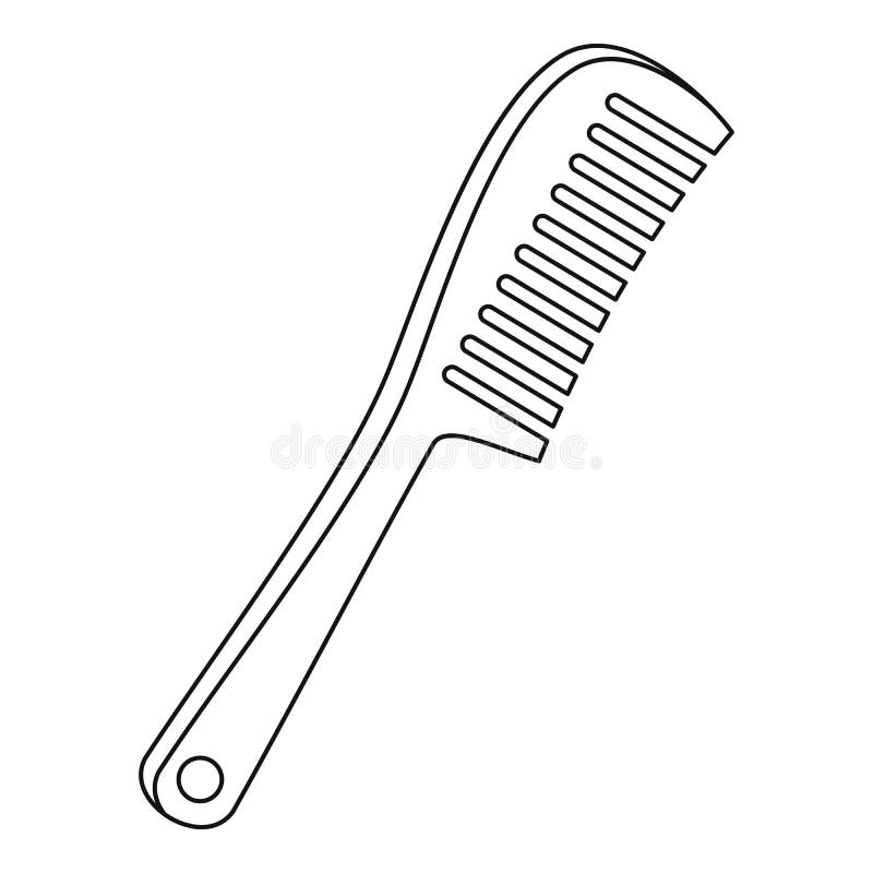 Ícone Do Pente, Estilo Do Esboço Ilustração do Vetor - Ilustração de ...