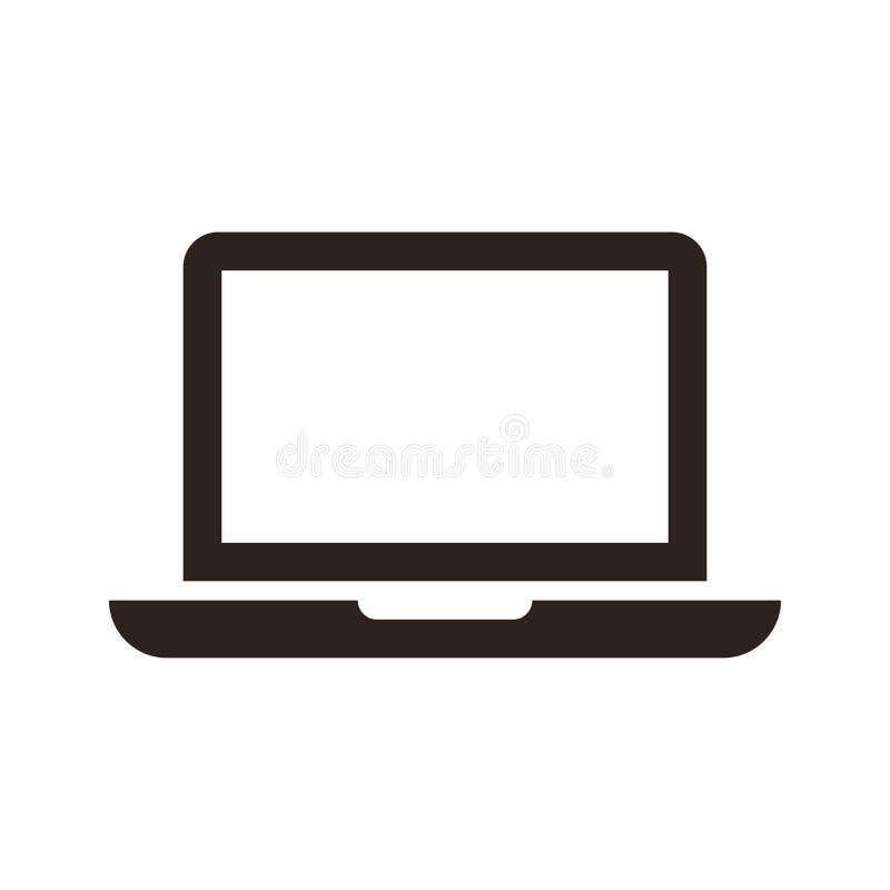 Ícone do portátil ilustração do vetor. Ilustração de laptop - 48327505