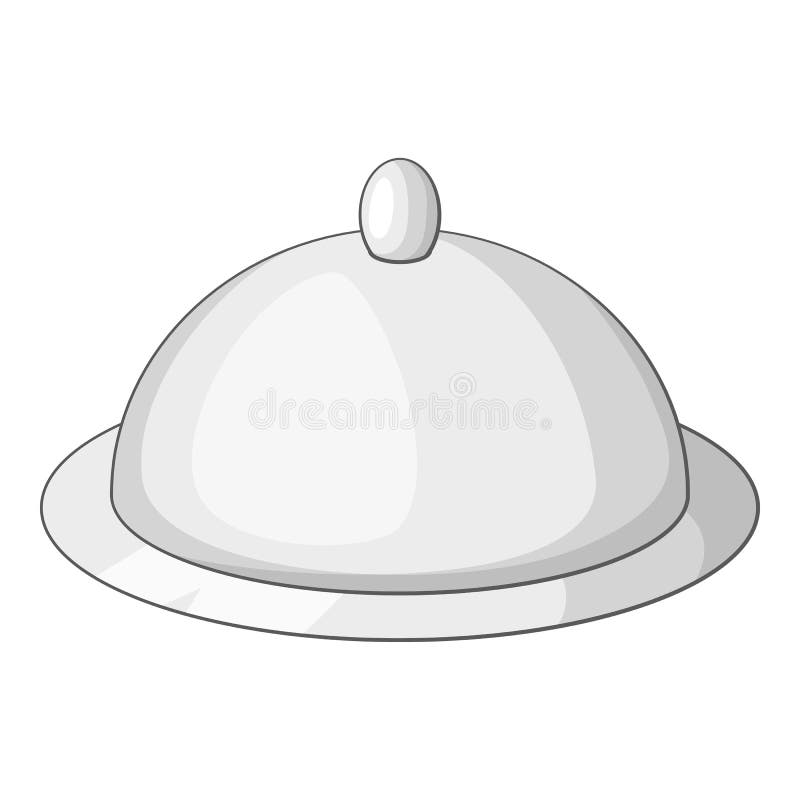 Ícone Do Prato, Estilo Dos Desenhos Animados Ilustração do Vetor ...