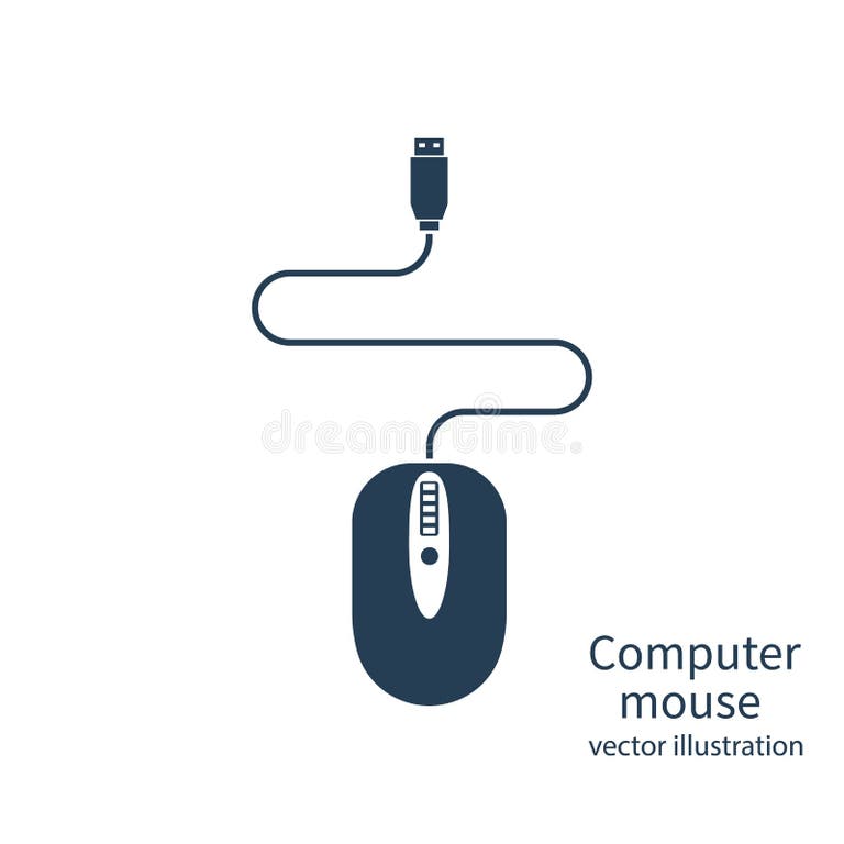 Ícone Do Rato Do Computador Ilustração do Vetor - Ilustração de ...
