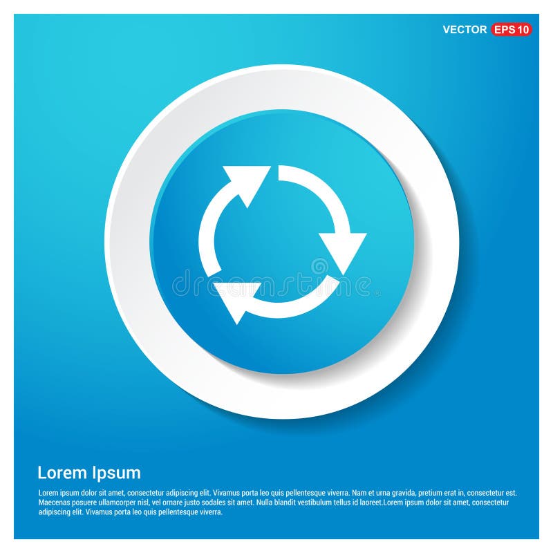Ícone do Reload ilustração do vetor. Ilustração de preto - 132392405