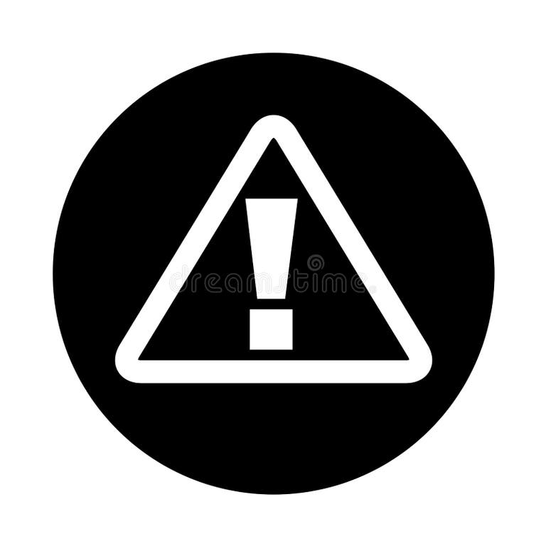 ícone Do Sinal Alerta Do Triângulo Ilustração do Vetor - Ilustração de ...