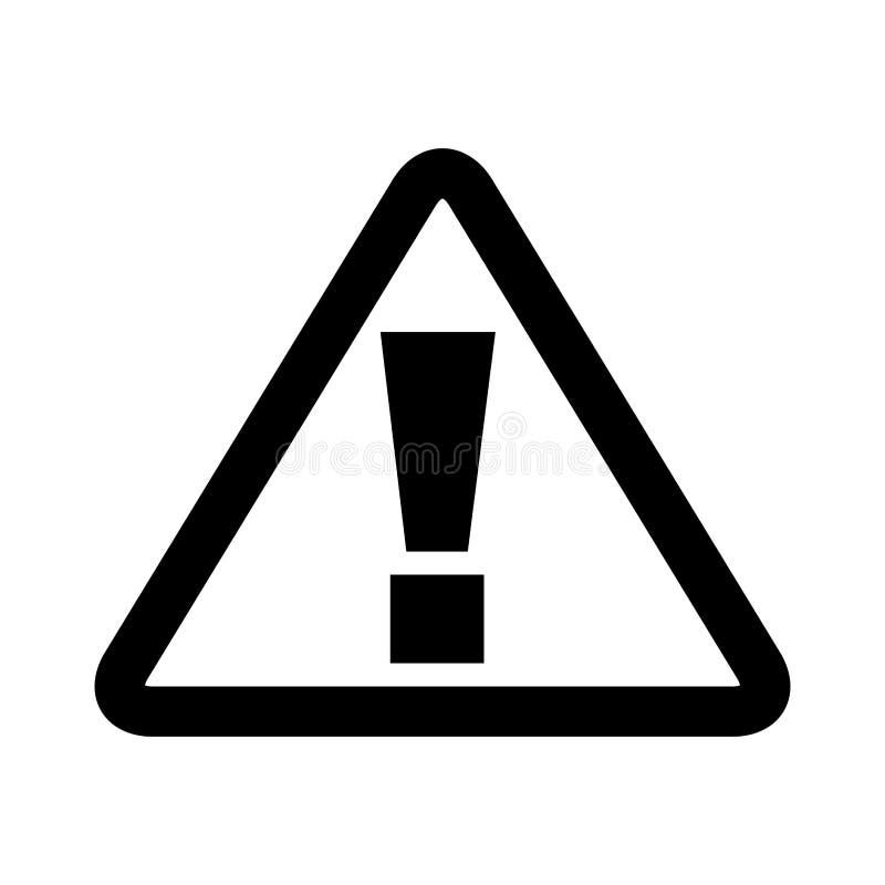 ícone Do Sinal Alerta Do Triângulo Ilustração do Vetor - Ilustração de ...