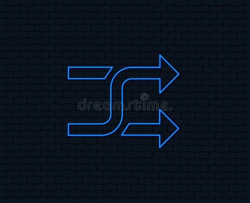 Ícone Do Sinal Do Baralhamento. Símbolo Aleatório. Ilustração do Vetor ...