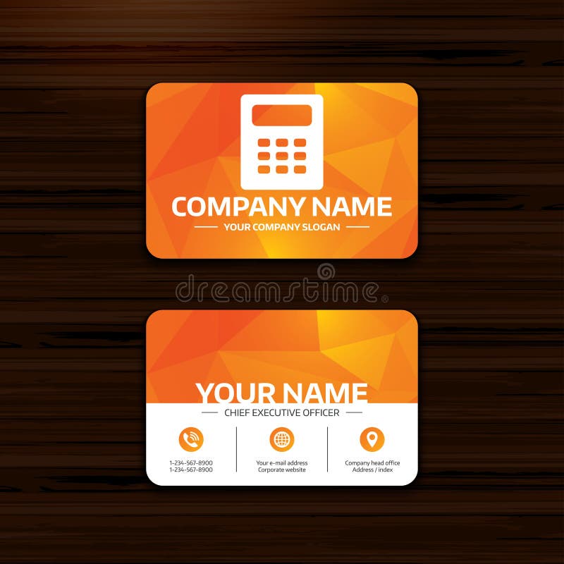 Ícone Do Sinal Da Calculadora Símbolo Da Contabilidade Ilustração do ...