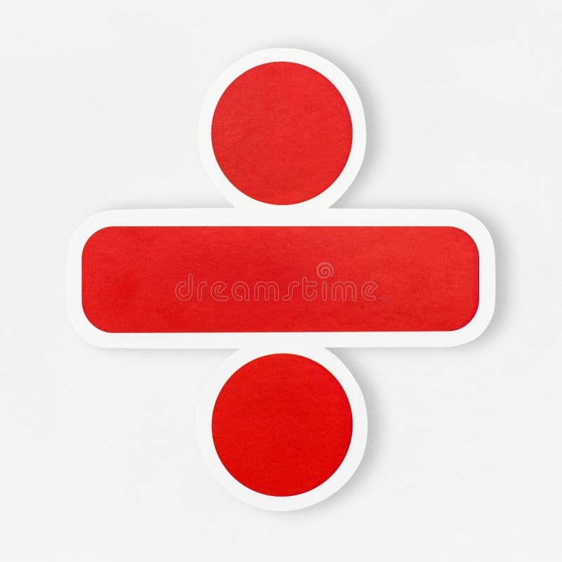 Ícone Do Sinal De Divisão Isolado No Fundo Ilustração Stock ...