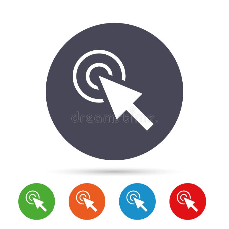 Ícone Do Sinal Do Cursor Do Rato Símbolo Do Ponteiro Ilustração do ...