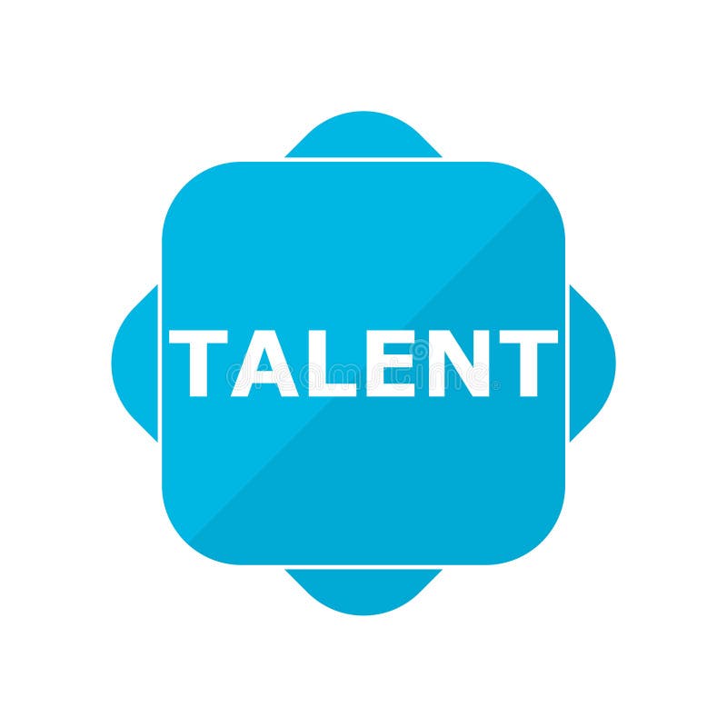 Ícone Do Talento, Logotipo Simples Do Vetor Do Talento Ilustração do ...