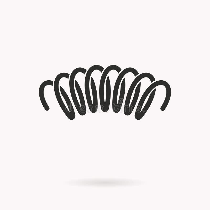 Ícone Do Vetor Da Mola Para O Gráfico E O Design Web Ilustração do ...