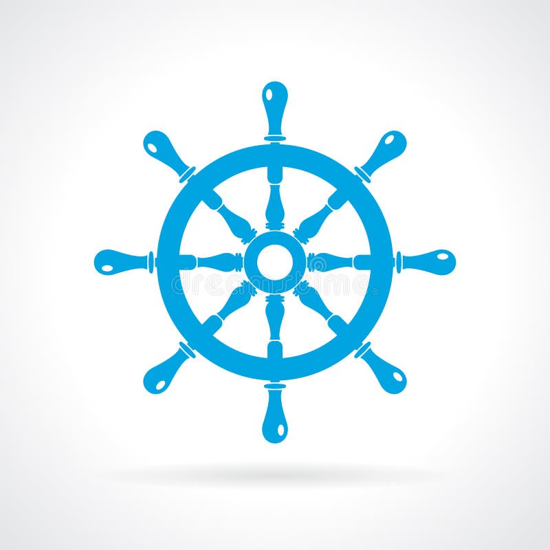 Ícone Do Vetor Da Roda Do Leme Ilustração do Vetor - Ilustração de ...