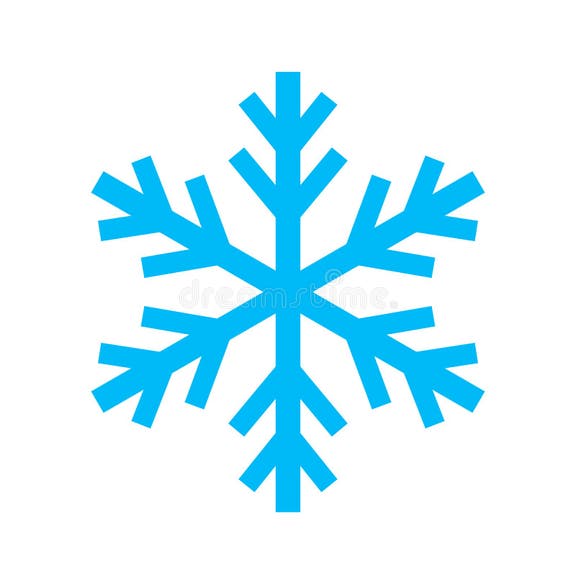 Ícone Do Vetor Do Floco De Neve Ilustração do Vetor - Ilustração de ...