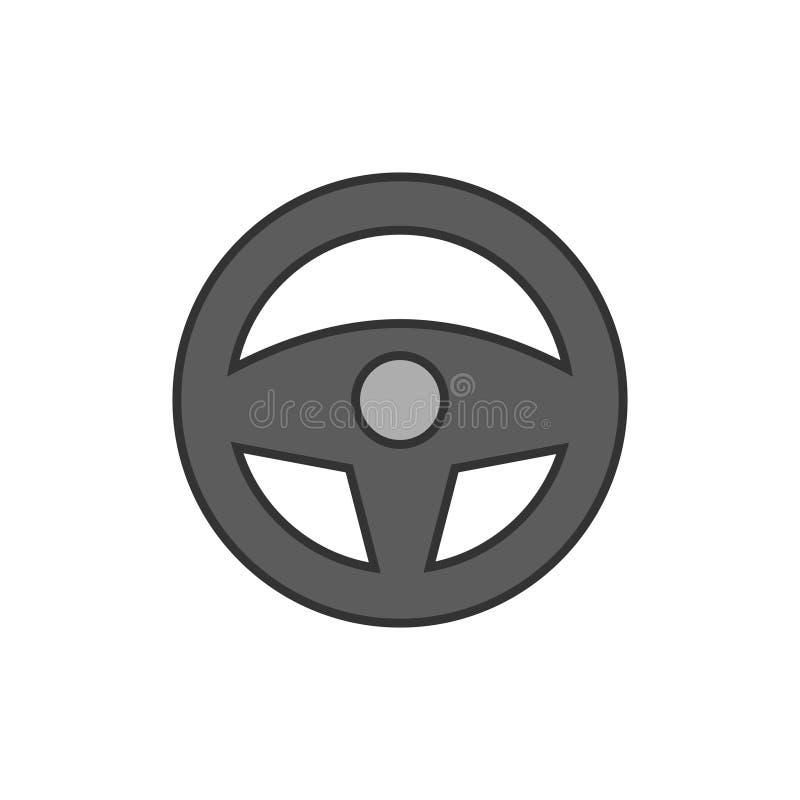 Ícone do volante ilustração do vetor. Ilustração de projeto - 98505863