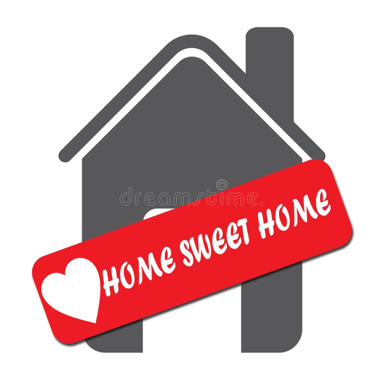 Ícone home doce home ilustração do vetor. Ilustração de amor - 95244260